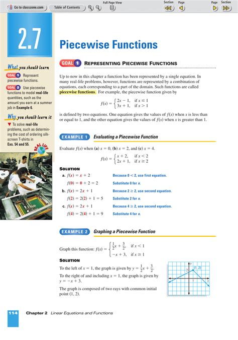 Piecewise Functions