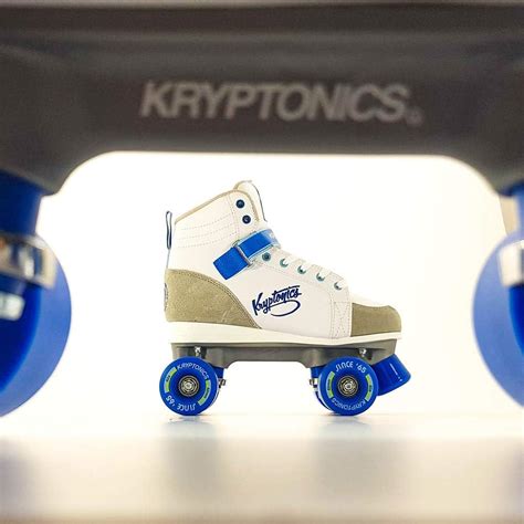 Kryptonics Roller Quad Skates Blitz White Blue