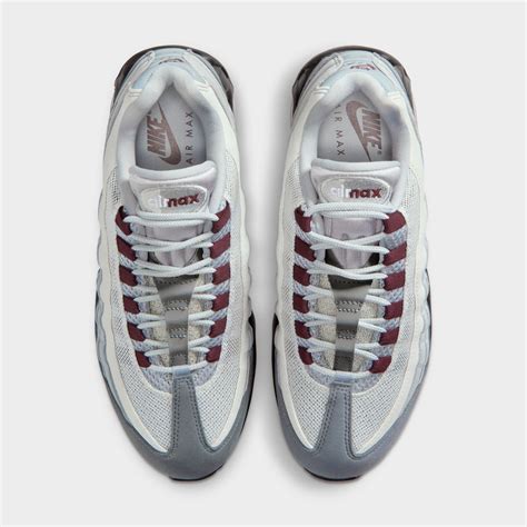 Nike Womens Air Max 95 Smoke Grey Burgundy Crush Light Smoke Grey