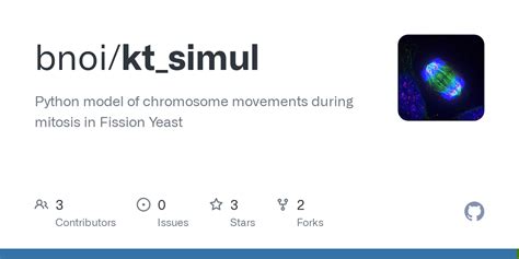 github bnoi kt simul python model of chromosome movements during mitosis in fission yeast