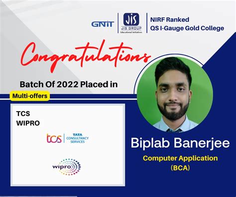 Bca Placement History Gnit Top Private Engineering Colleges In Kolkata