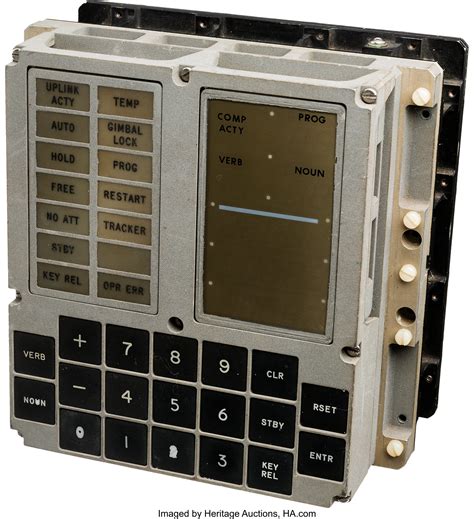 Apollo Guidance Computer Original Display And Keyboard Dsky Lot 50059 Heritage Auctions