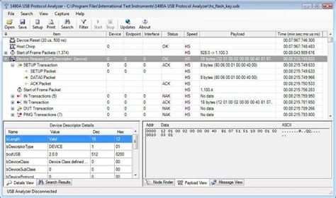 International Test Instruments A USB Protocol Analyzer Software Tutorial