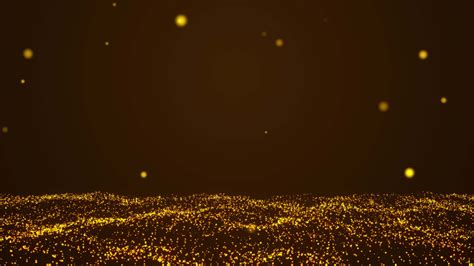 Wave Surface Made Of Gold Particles Shiny Particles Form An Oscillating Surface Gold Surface