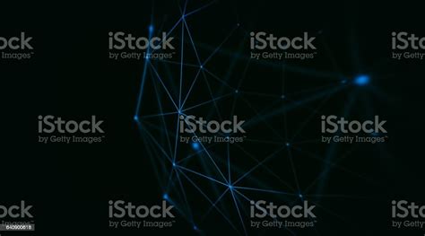 추상적인 기하학 표면 선 점 배경 디지털 기술과 바탕 화면 배경으로 사용 합니다 0명에 대한 스톡 사진 및 기타 이미지 0명 3차원 형태 개발 Istock