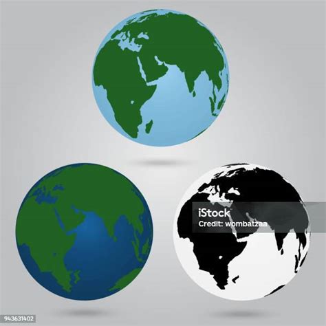 편평한 행성 지구 아이콘입니다 평면 디자인 벡터 일러스트 레이 션 0명에 대한 스톡 벡터 아트 및 기타 이미지 0명 공 스포츠 장비 구 Istock