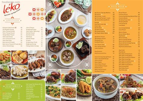 Daftar Harga Menu Warung Leko 2026 Foodierate