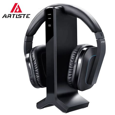 Artiste D1 Wireless Tv Headphone 2.4ghz Digital Transmitter Charging ...