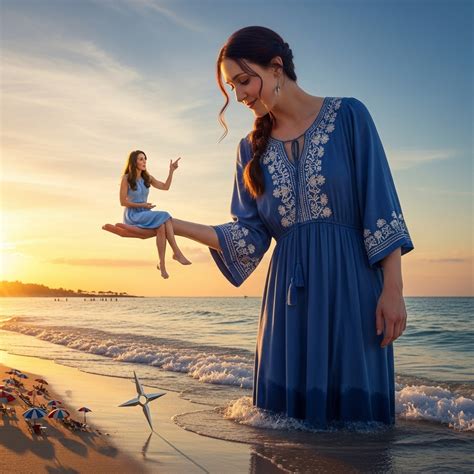 Giantess Taissa Farmiga Beach Fun With Kate By Gfjsios889459 On Deviantart