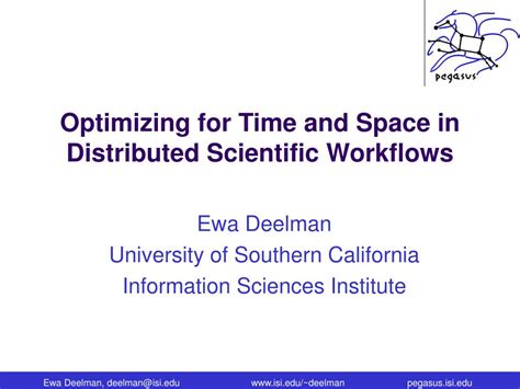 Ppt Optimizing For Time And Space In Distributed Scientific Workflows Powerpoint Presentation