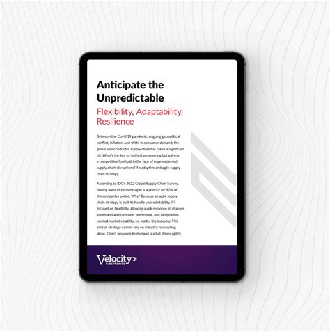 Building An Agile Supply Chain Strategy Velocity Electronics