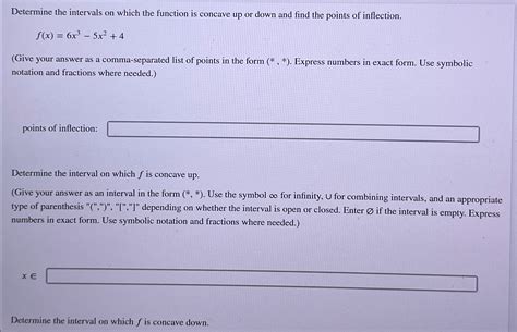 solved determine the intervals on which the function is