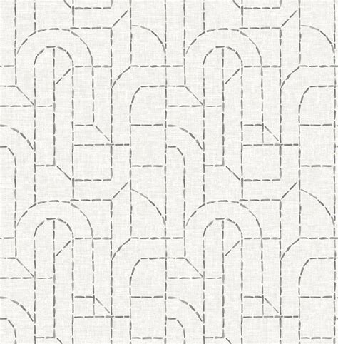 Integrity Arched Outlines Wallpaper Double Roll Grey Geometric