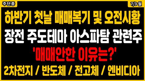 230703 오전장 매매복기 시초가 매매 아스파탐 엠에스씨 시큐센 알멕 이수스페셜티케미컬 한농화성 에코프로 신성이엔지 에코프로비엠 하나기술 칩스앤미디어 삼부토건 파루 컴퍼니