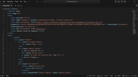 Deepesh Joshi On Linkedin 🚀 Excited To Share My Amazon Clone Design