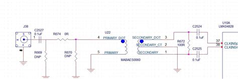 Lmk04828 Balun For Converting Differential Output To Single Ended