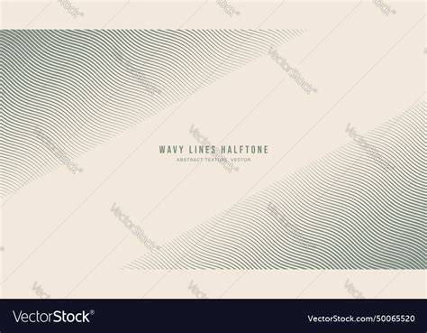 Parallel Hatching Wavy Lines Half Tone Pattern Vector Image