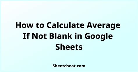 What Is Average If Not Blank Calculate With Ease Freedom To Upload Now