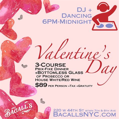 Make Valentines Day Memorable With Chefs 3 Course Prix Fixe Menu