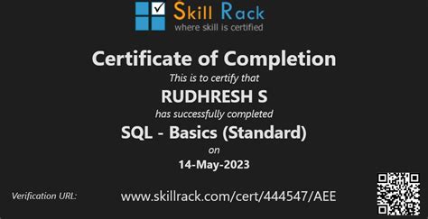 Rudhresh S On Linkedin Sql