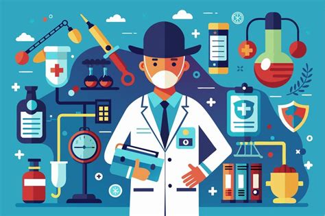 A Forensic Medicine Professional Stands Amidst An Array Of Medical Tools And Laboratory