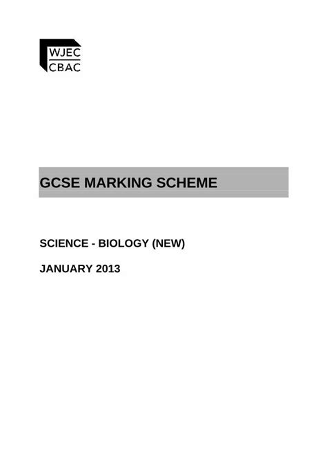 PDF GCSE MARKING SCHEME Ysgol Gyfun Gwynllywgwynllyw Weebly Com Uploads Marking