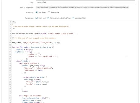 Validación En Formulario Toolset