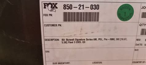 Myydään Fox Float 3float 3 Evol Qs3 R Burandt Polaris Iskari Setti