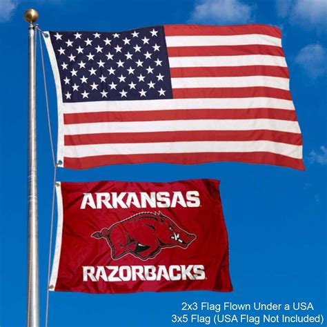 Arkansas Razorbacks Small 2x3 Flag State Street Products