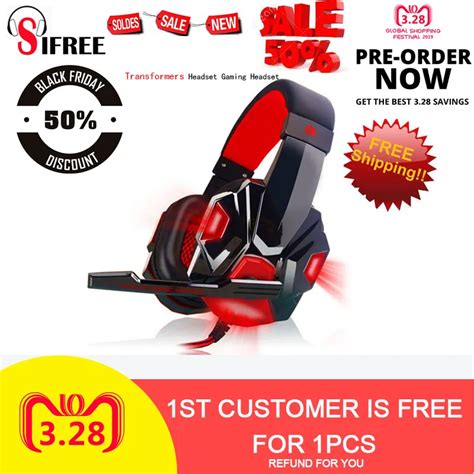 Новинка игровая гарнитура с микрофоном и светодиодный светильник для ноутбука компьютера 3 5