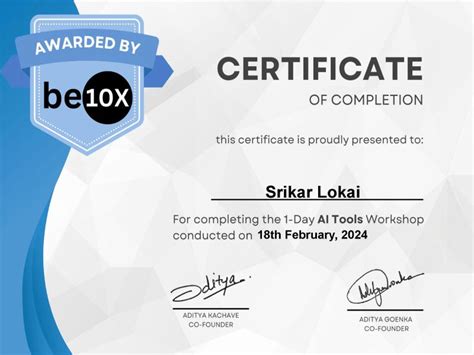 Srikar Lokai On Linkedin Ai Onlinelearning Be10x