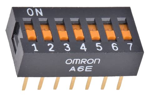 A6e 7101 N Omron Omron 7 Way Through Hole Dip Switch 7p 682 0926 Rs