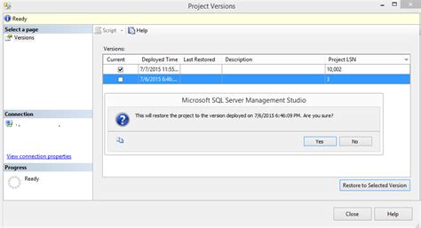 Ssis Deployed Ssis Projects Versions And Restore To Previous Version