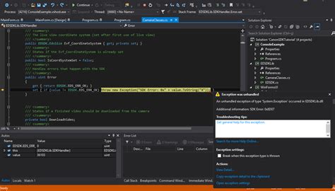 SDK Error 0x8D07 While Using Canon SDK In C Stack Overflow