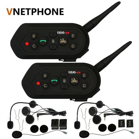 Pcs E Multi BT Motorcycle Intercom M Motorcycle Bluetooth Helmet Interphone Interfones