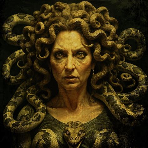 Peinture Medusa