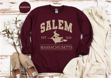 Salem Massachusetts Sweatshirt Witch Sweatshirts Witch Etsy