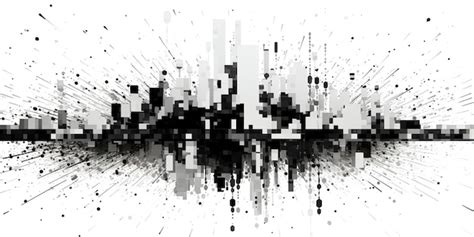Premium Photo Black White Pixelated Texture Dots Isolated On