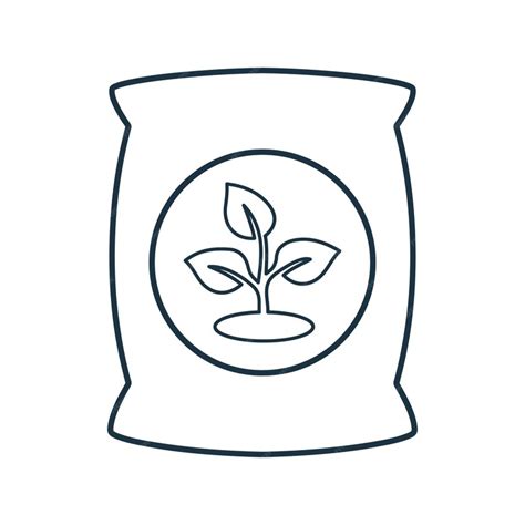 Premium Vector Fertilizer Bag Chemical Package Product Outline Icon
