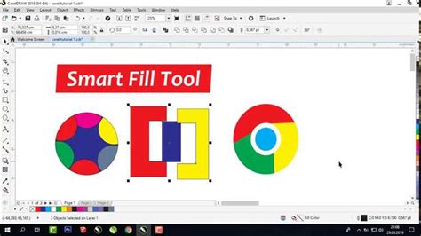 How To Best Use To Interactive Fill Mesh Fill Smart Fill In Coreldraw