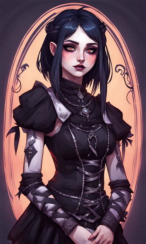 Portrait Cute Goth Girl By Sillysaucysocks On Deviantart
