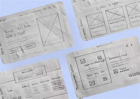 Wireframe For Landing Page On Behance Wireframe For Landing Page On Behance