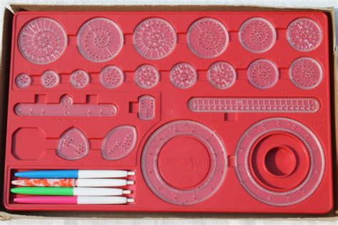 Lot Of Vintage Spirograph Pieces And Parts Incomplete Spirograph Sets