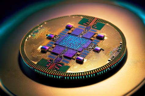 Nanotechnology Of Future Nanochips And Circuits Wafer Semiconductor Manufacturing Stock