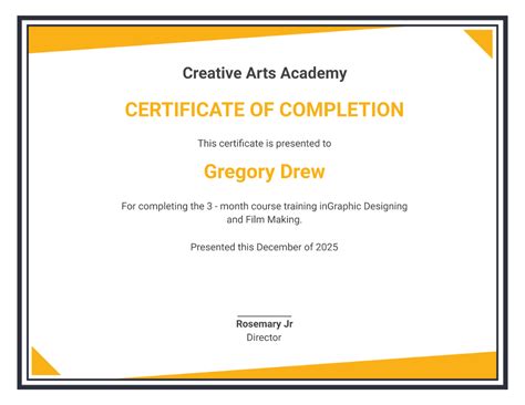 Free Dealership Completion Certificate Template To Edit Online