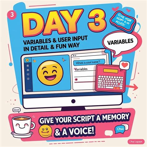 Day 3 Variables And User Input In Detail And Fun Way By Pawan Natekar Aug 2025 Aws In Plain