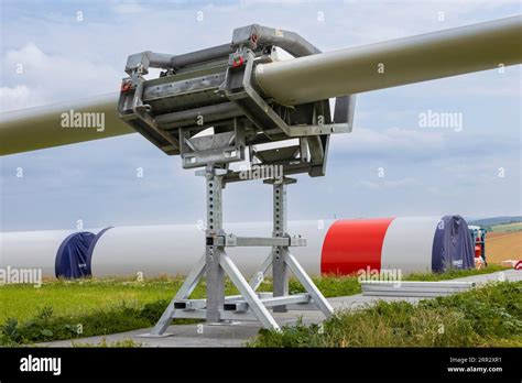 Components For A New Giant Wind Turbine In Voigtsdorf 80 M Long
