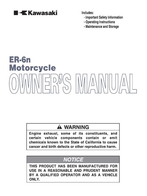 Er6n Owner Manual Pdf Gasoline Transportation Engineering