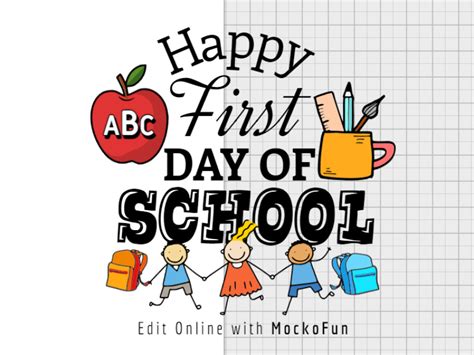 First Day Of Kindergarten Clipart