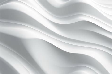Premium Ai Image White Stripe Waves Pattern Futuristic Background 3d Render Illustration
